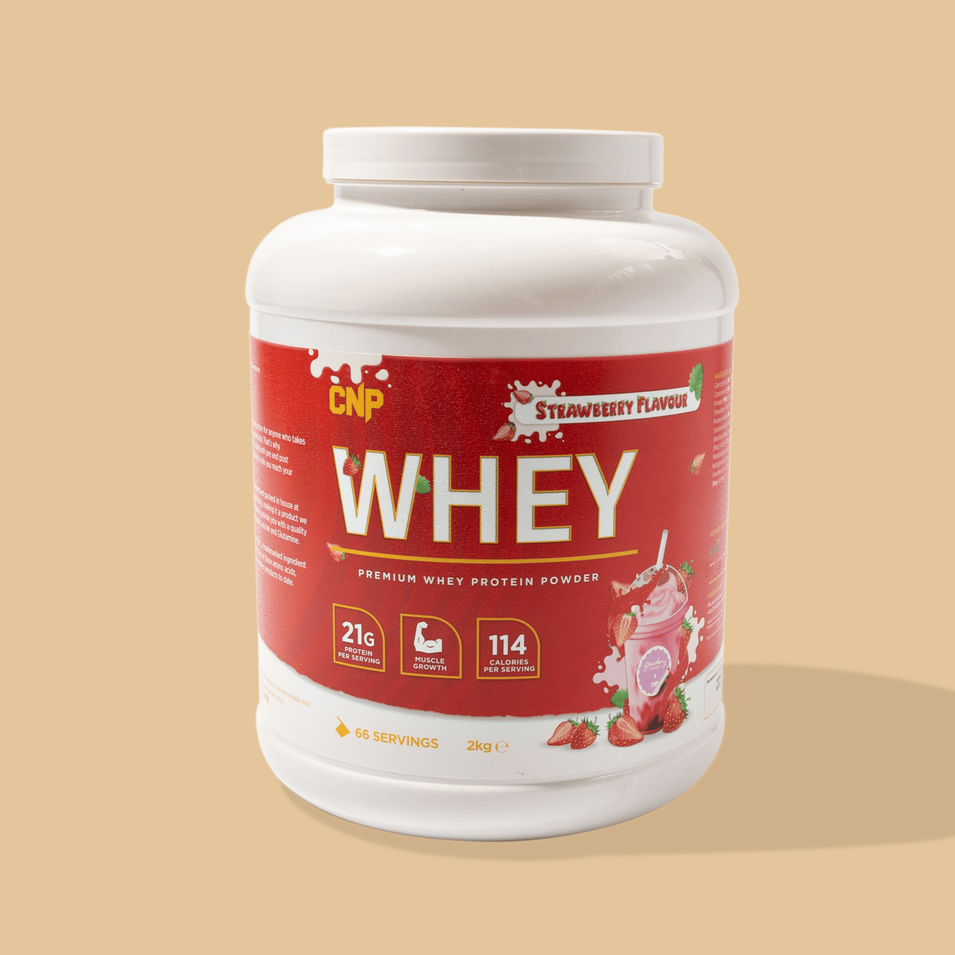 CNP Whey 2kg - Strawberry – Prepped Pots | MuscleFood