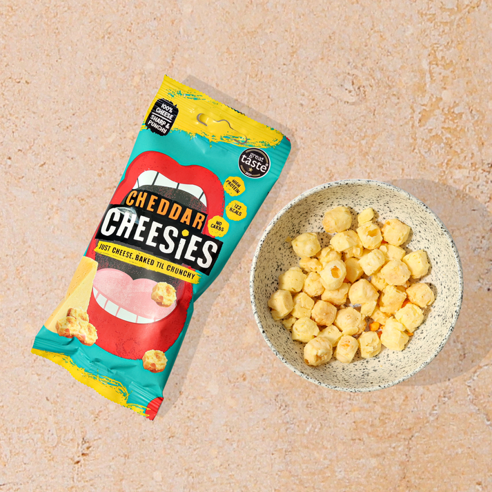 Cheesies Puffed Cheese Cheddar - 20g – Prepped Pots | MuscleFood